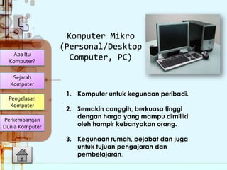 TMK - Sejarah Perkembangan Komputer | PPT