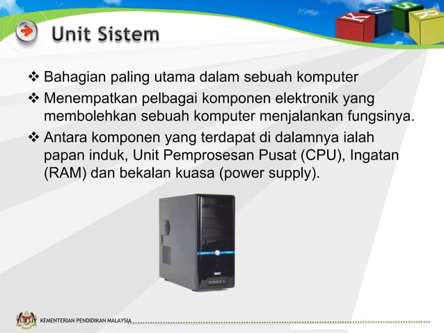 sistem unit, cpu & ingatan | PPTX