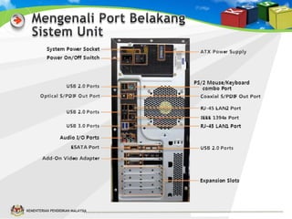 sistem unit, cpu & ingatan | PPTX