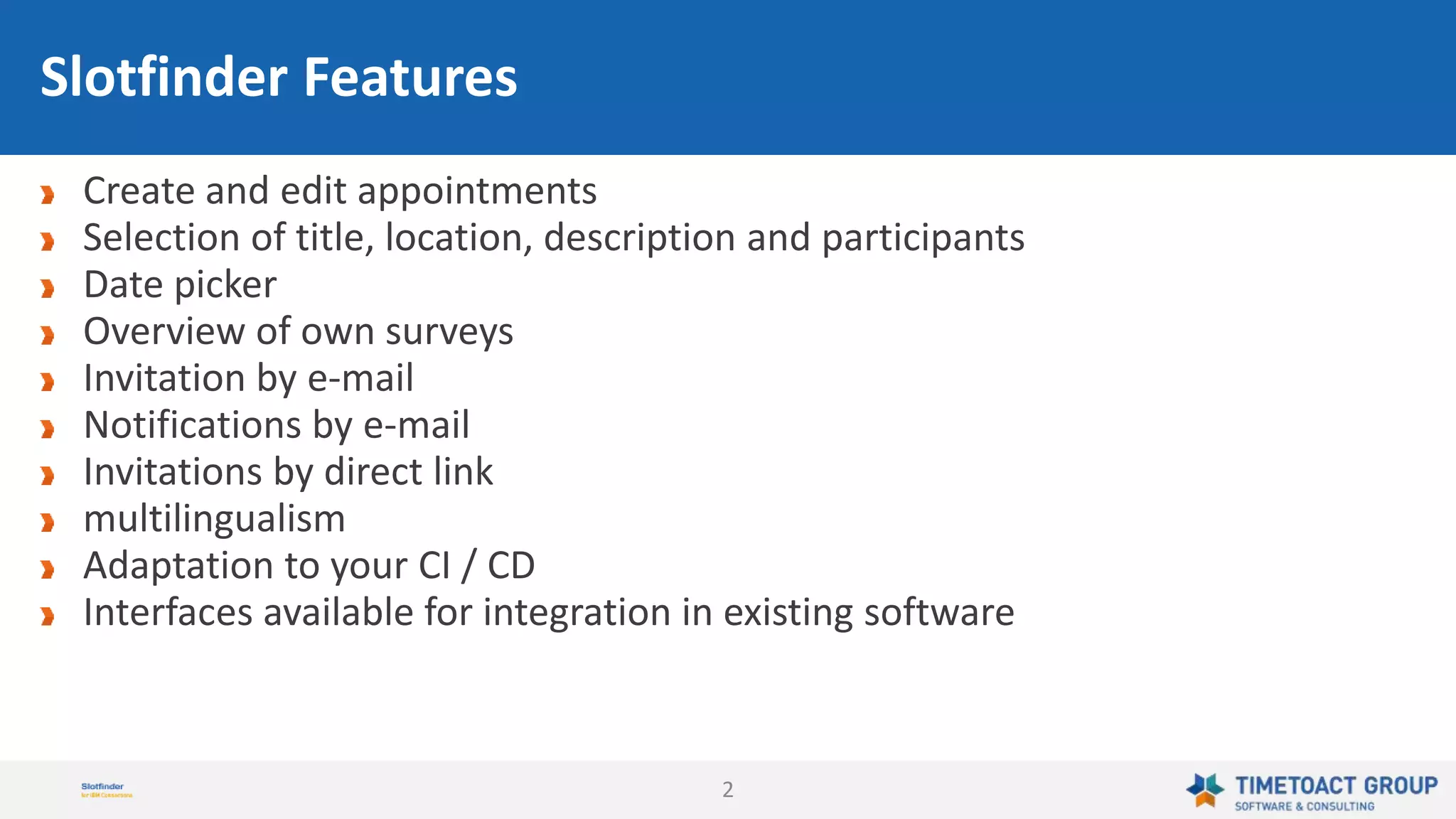 Slotfinder "Doodle" for IBM Connections | PPT