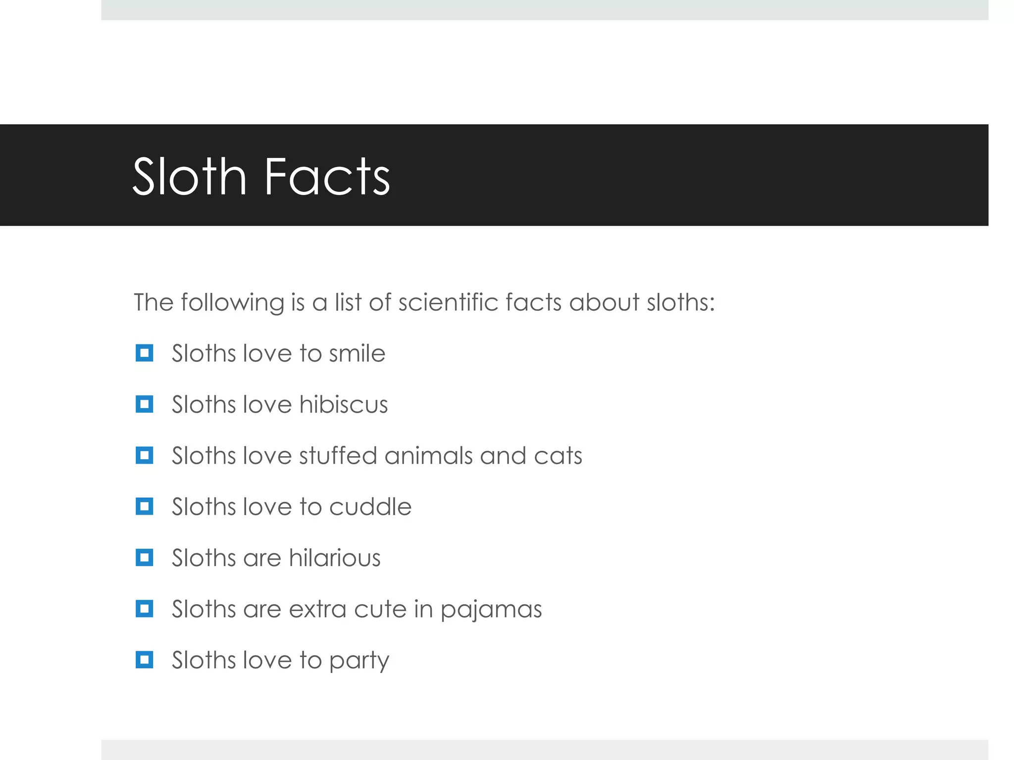 Sloth presentation | PPTX