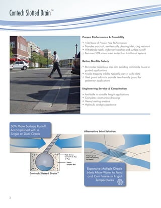 Contech Slotted Drain for Commercial Markets | PDF