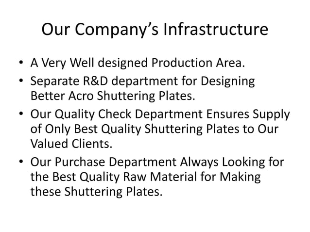 Slotted angle shuttering plates | PPT