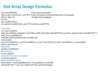 Slotted waveguide antenna | PPTX