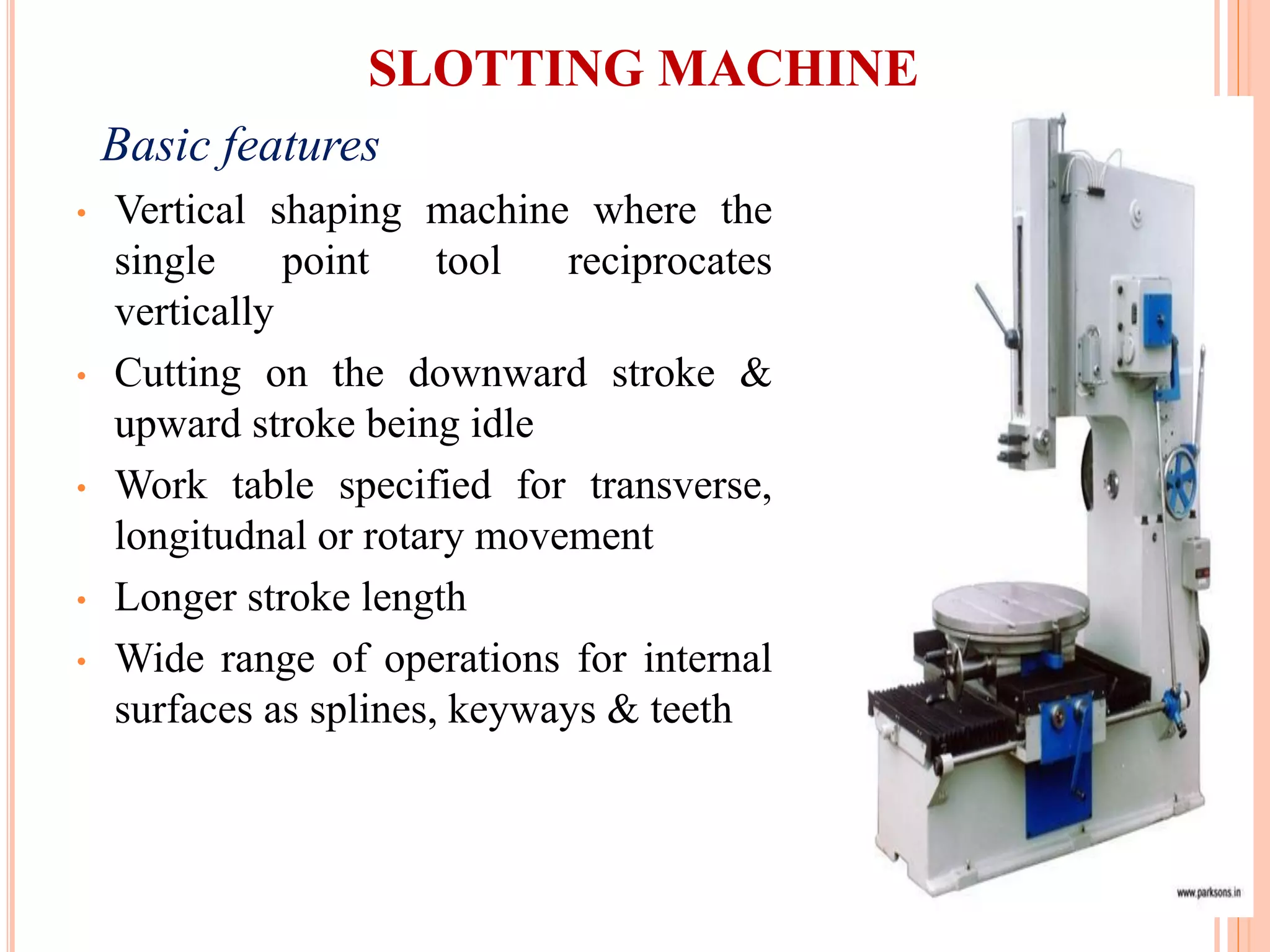 Slotting machine | PDF