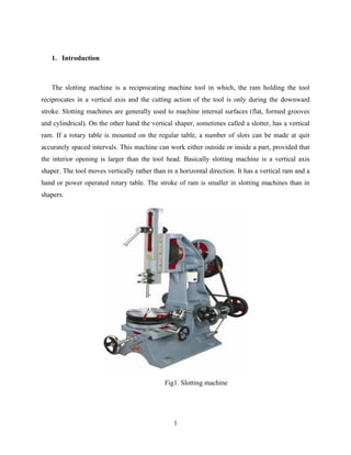 Slotting machine | PDF