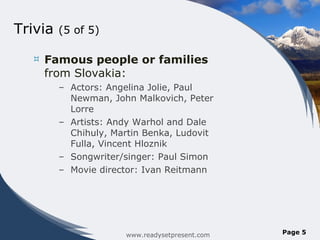 Slovakia Powerpoint Country | PPT