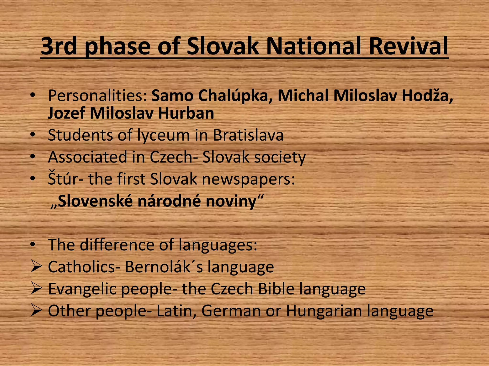 Slovak national revival | PPTX