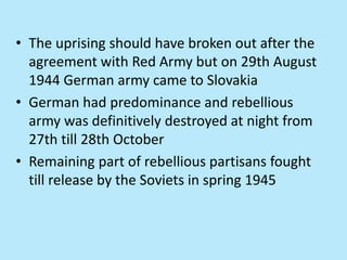 Slovak national uprising | PPT