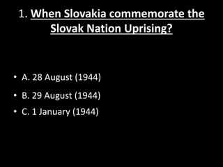 Slovak national uprising | PPT
