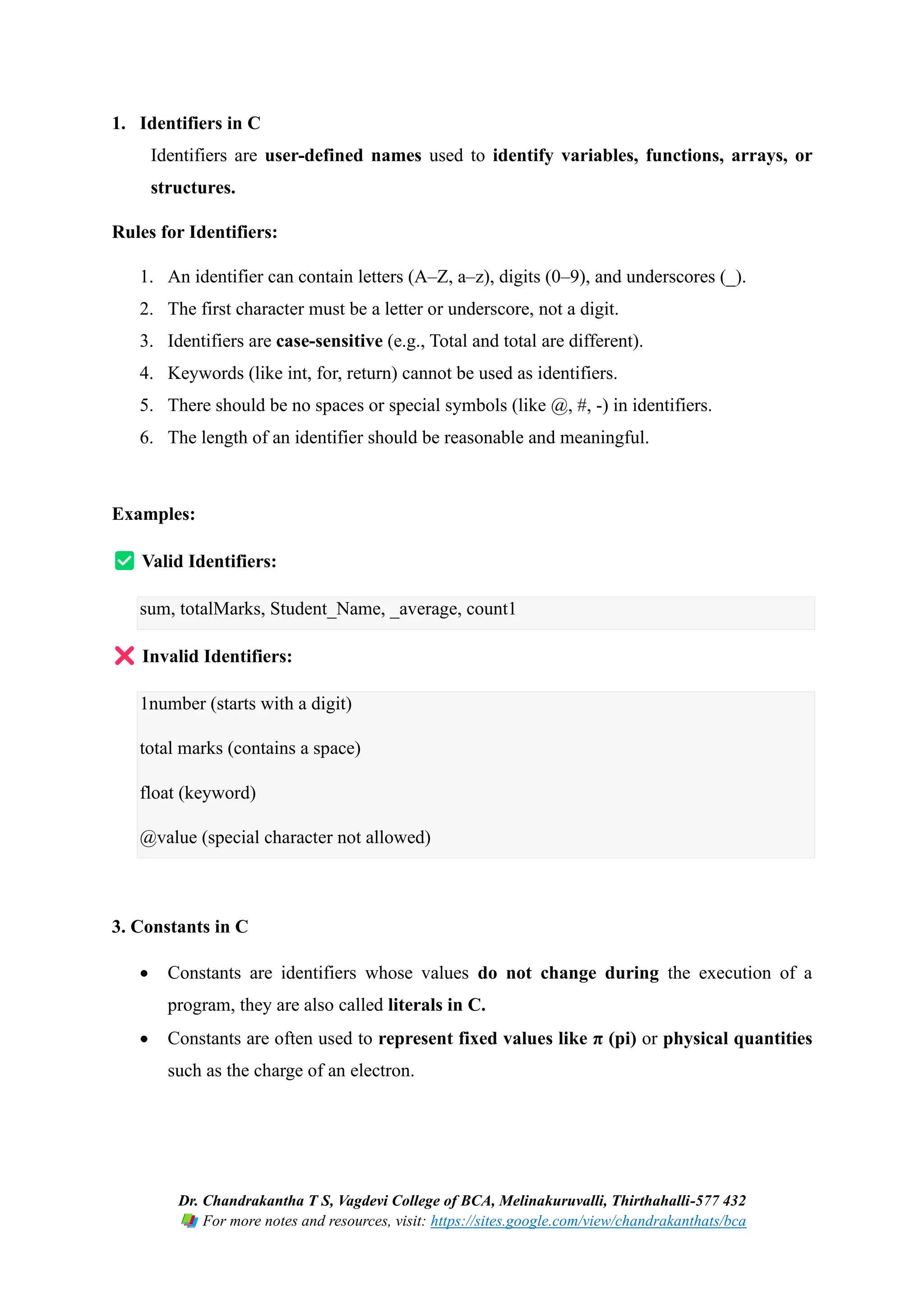 Solved First Semester B.C.A. C Programming Question Paper – Jan/Feb ...