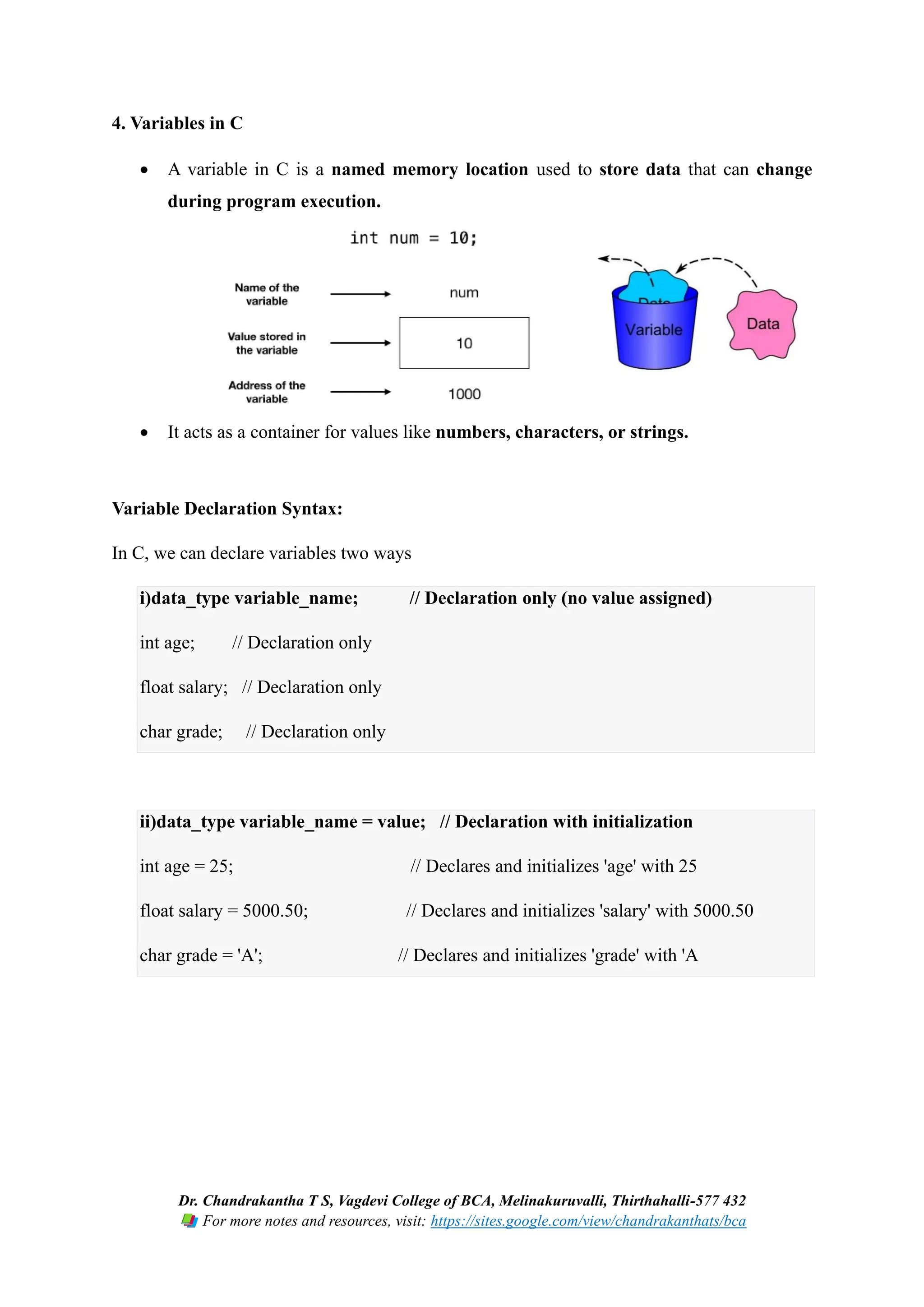 Solved First Semester B.C.A. C Programming Question Paper – Jan/Feb ...
