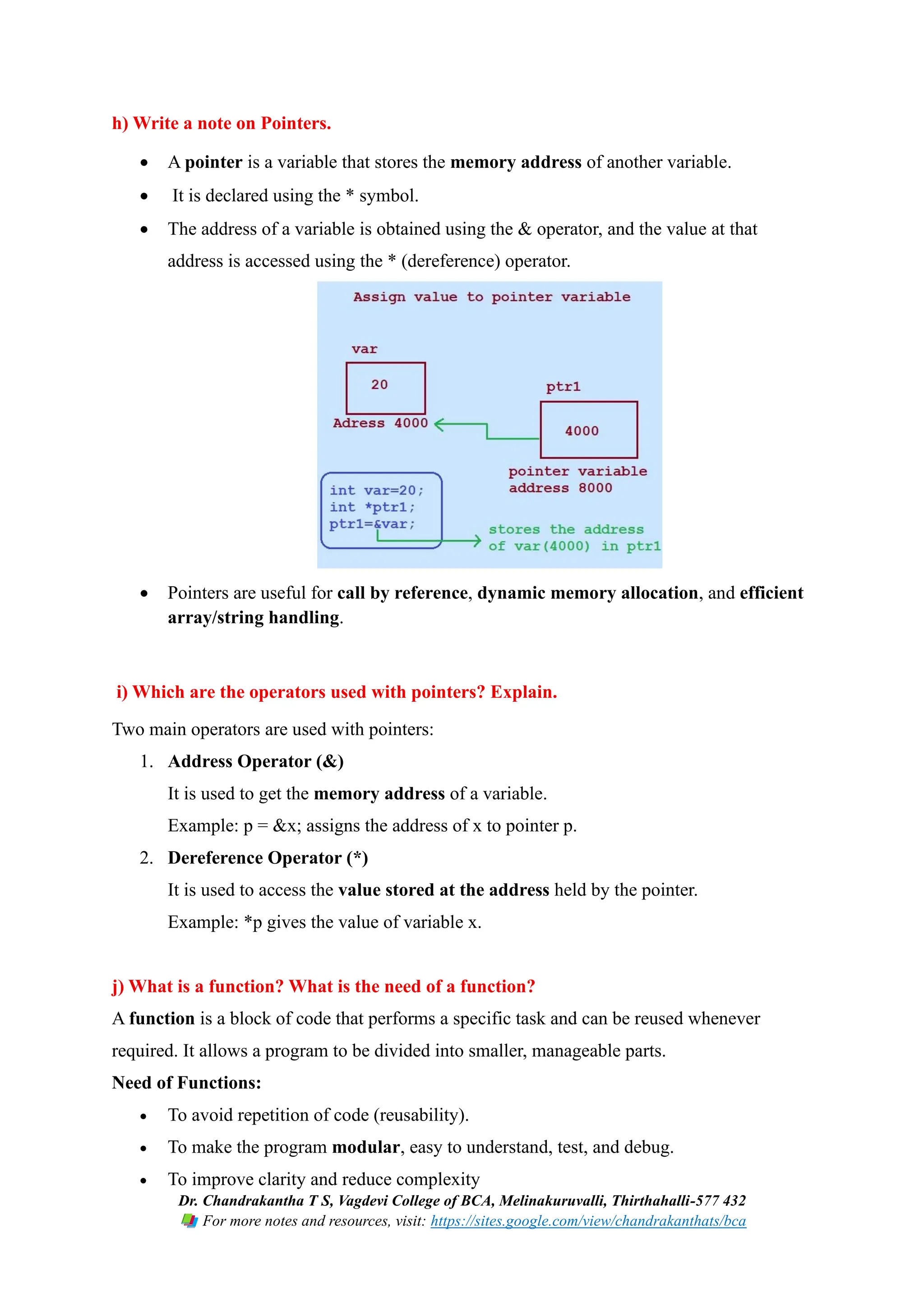 Solved First Semester B.C.A. C Programming Question Paper – Jan/Feb ...
