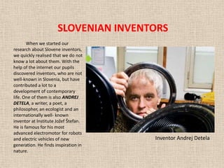 Slovenian Inventors - Database | PPTX