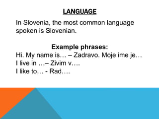 Slovenia by Emily | PPT