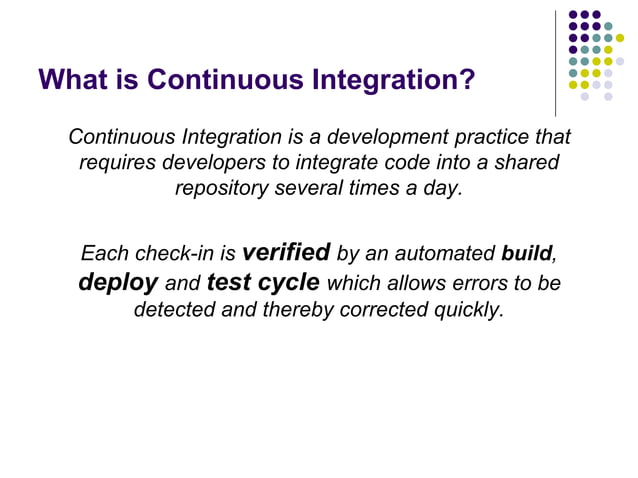 Continuous Integration and the Data Warehouse - PASS SQL Saturday ...