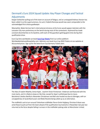 Slovenia Vs Denmark Slovenia announce preliminary squad for Euro 2024 ...