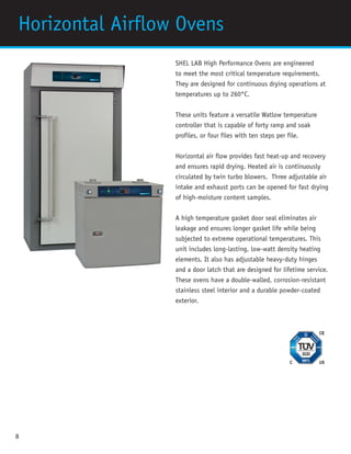 SHEL LAB Ovens Catalog | PDF