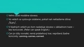 Sloveso can v angličtine, jeho význam a použitie.pptx