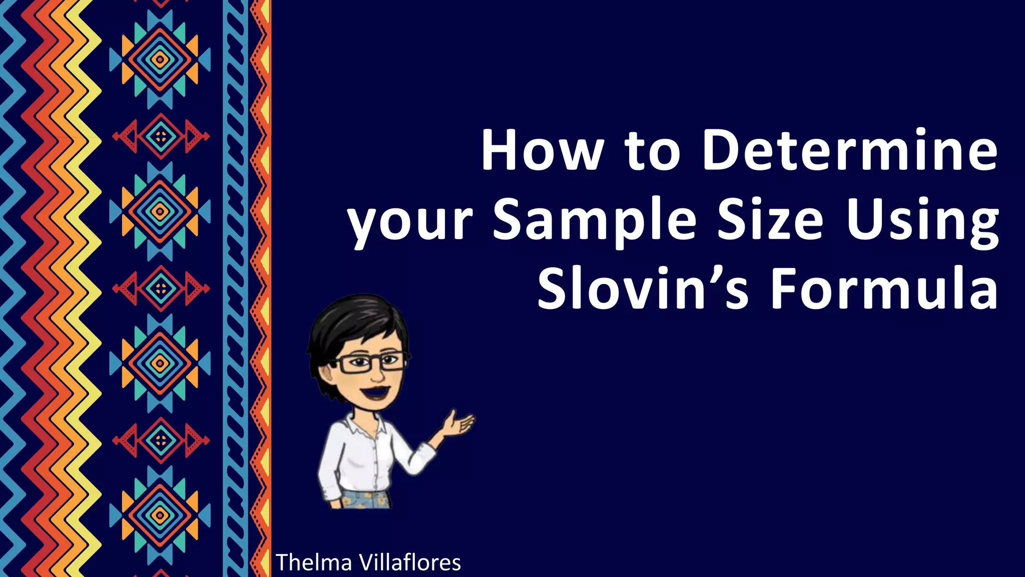 Slovin's formula | PDF