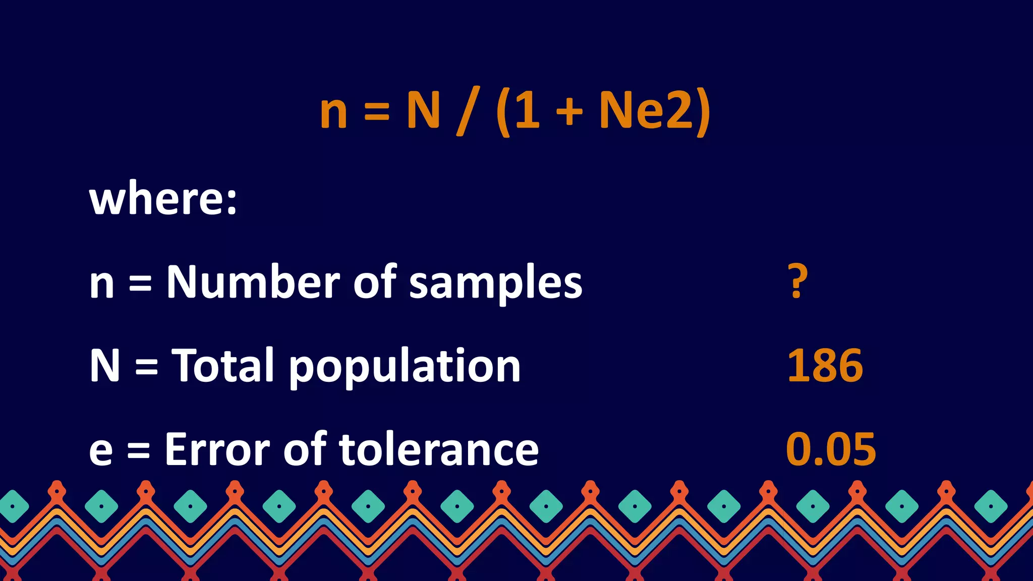 Slovin's formula | PDF
