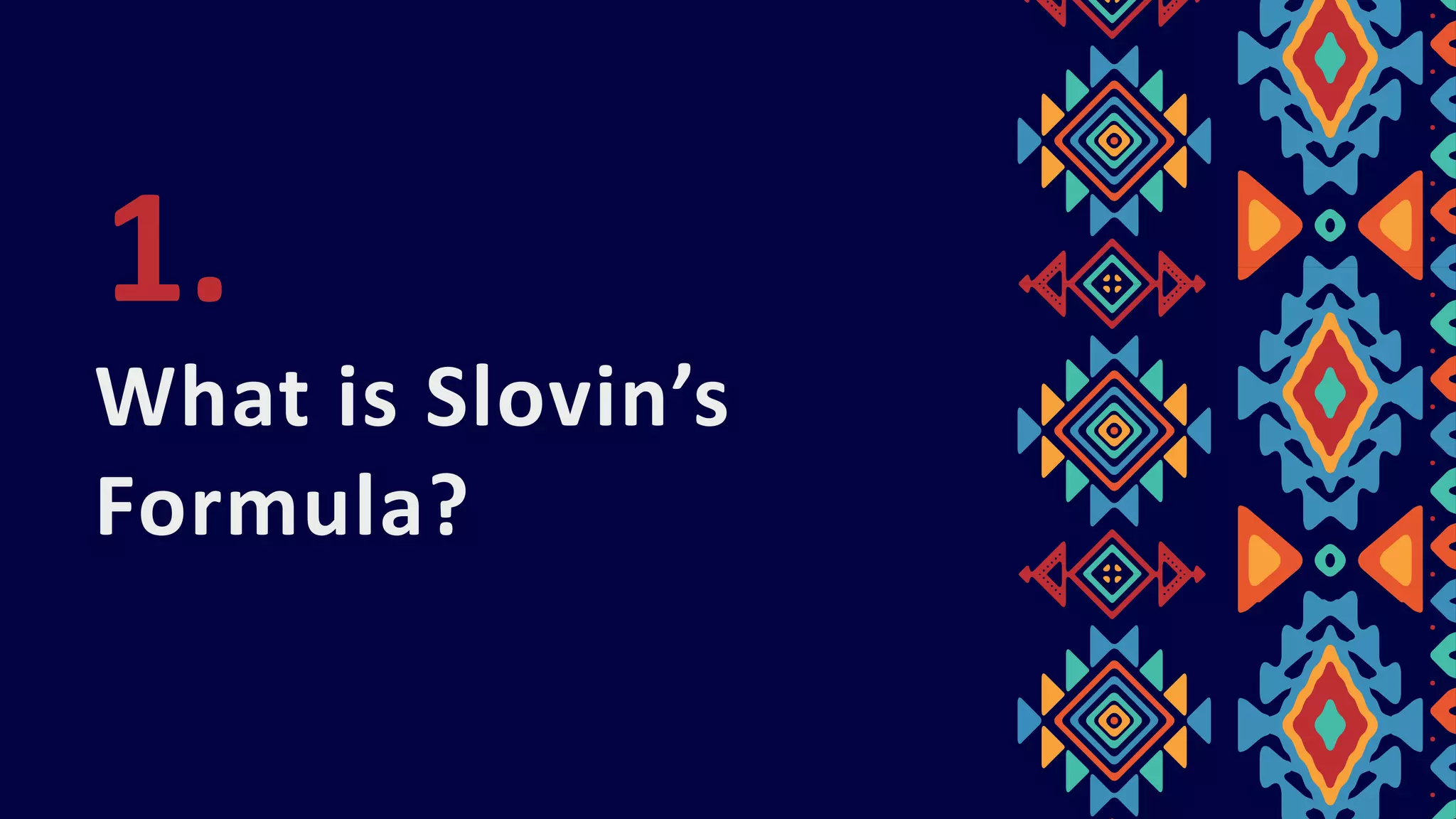 Slovin's formula | PDF