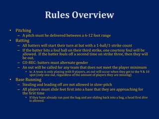 Slow Pitch Softball | PPT