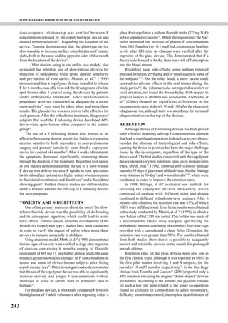 Slow Release Fluoride Devices A Literature Review | PDF