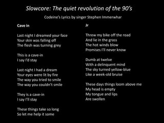 Slowcore Educational PowerPoint | PPTX