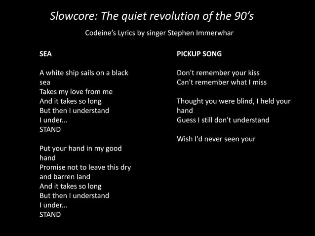 Slowcore Educational PowerPoint | PPT