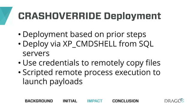 Anatomy of an Attack: Detecting and Defeating CRASHOVERRIDE | PPT