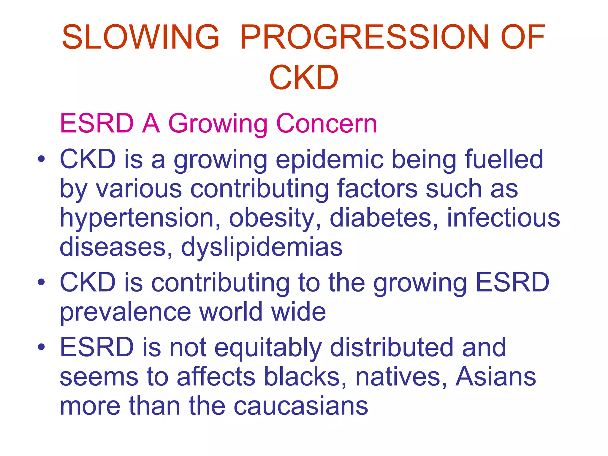 Slowing progression of ckd general | PPT
