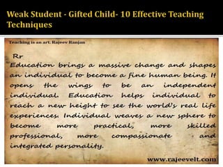 Weak Students Remedial Teaching Tips | PPT