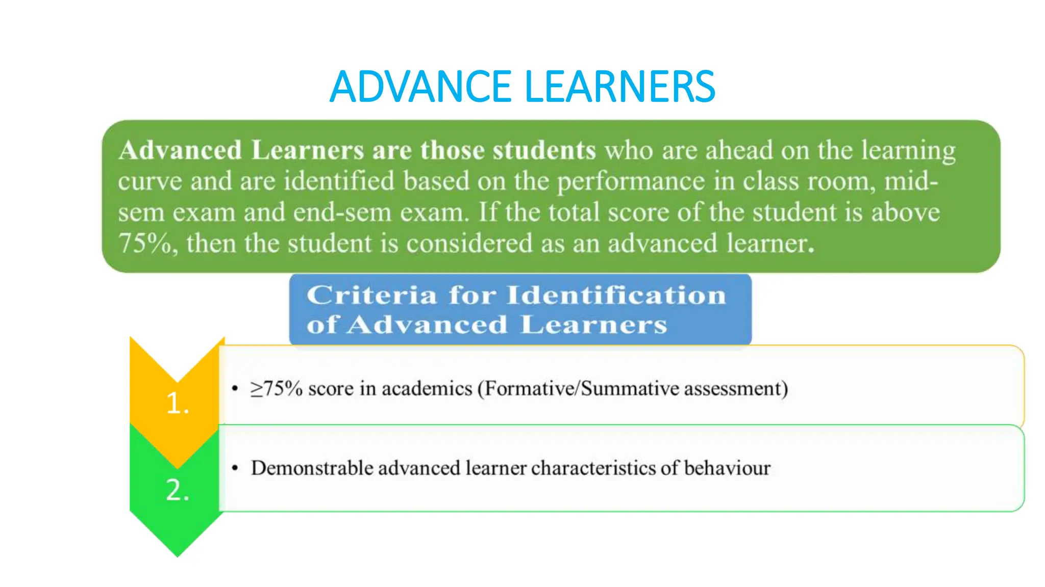 Slow learner; advance learner and mentor-mentee (2).pptx