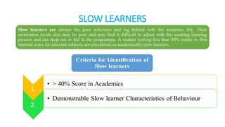 Slow learner; advance learner and mentor-mentee (2).pptx