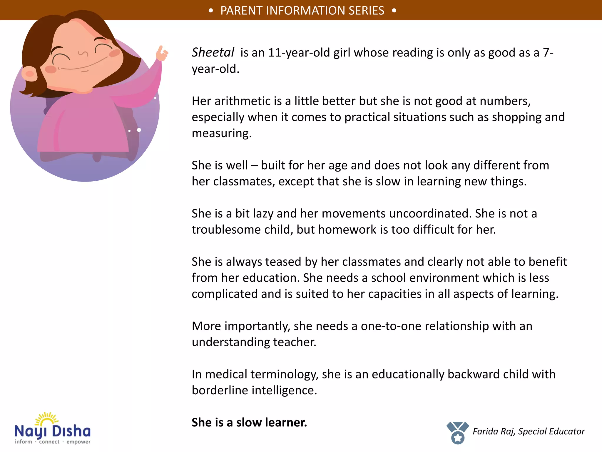 Characteristics of a Slow Learner | PPTX