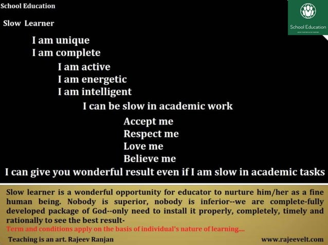 Slow learners remedial teaching | PPT | Educational Assessment | Education