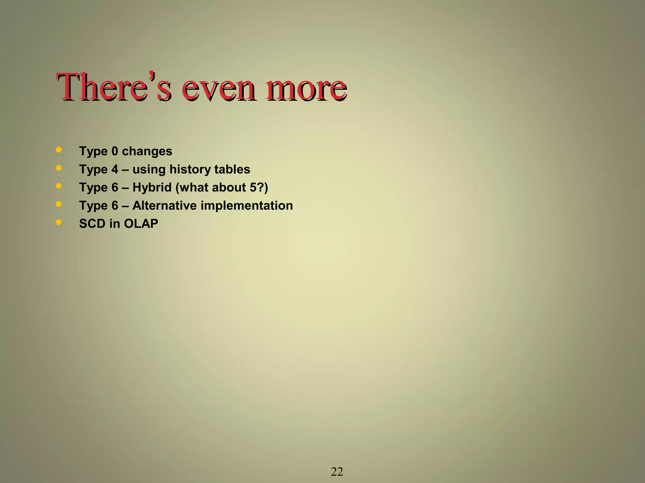 Slowly changing dimensions informatica | PPT | Databases | Computer ...