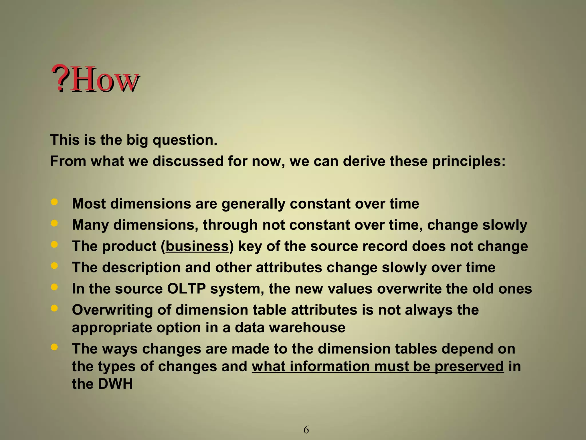 Slowly changing dimensions informatica | PPT | Databases | Computer Software and Applications