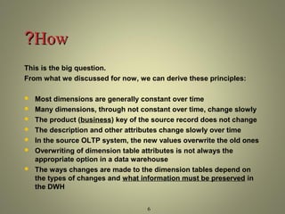 Slowly changing dimensions informatica | PPT | Databases | Computer ...
