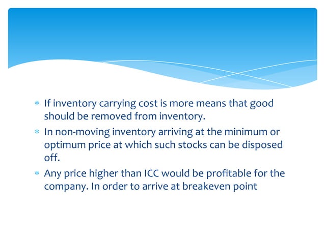 Slow Or Non Moving Inventory, Dispose Off Or | PPTX | Business ...