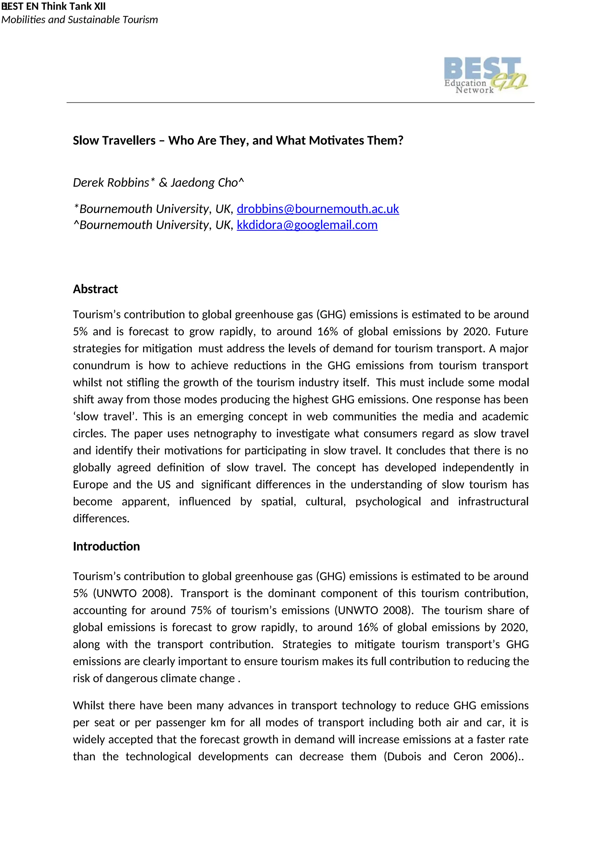 Slow Travellers - Who Are They, and What Motivates Them.docx