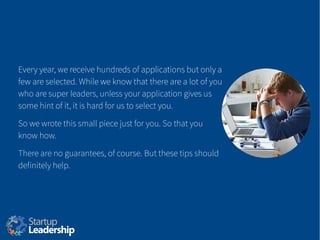 How to write a winning SLP application | PDF