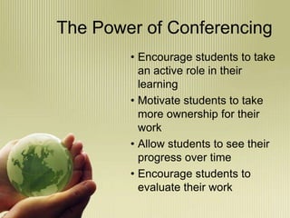 Student Led Portfolio Conferences | PPTX