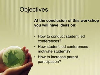 Student Led Portfolio Conferences | PPTX