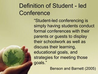 Student Led Portfolio Conferences | PPTX