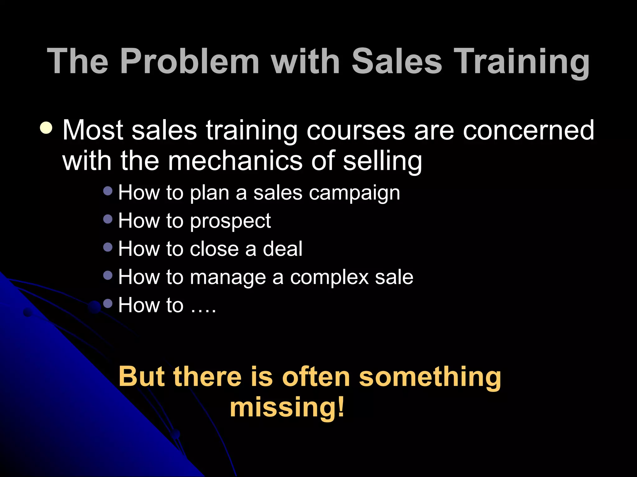 Sales, Leadership and Personal Development Program | PPT