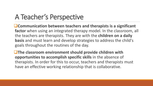 Integrated Speech & Language Therapy | PPTX | Physical Therapy | Wellness