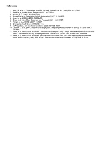 SimLipid®: Software platform for automating Shotgun, LC-MS and MALDI-MS ...