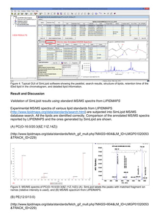 SimLipid®: Software platform for automating Shotgun, LC-MS and MALDI-MS ...